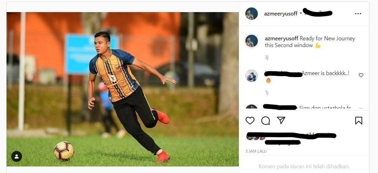 Azmeer Yusof Tunggu Jendela Perpindahan Kedua Dibuka, Sedia Kembali Beraksi