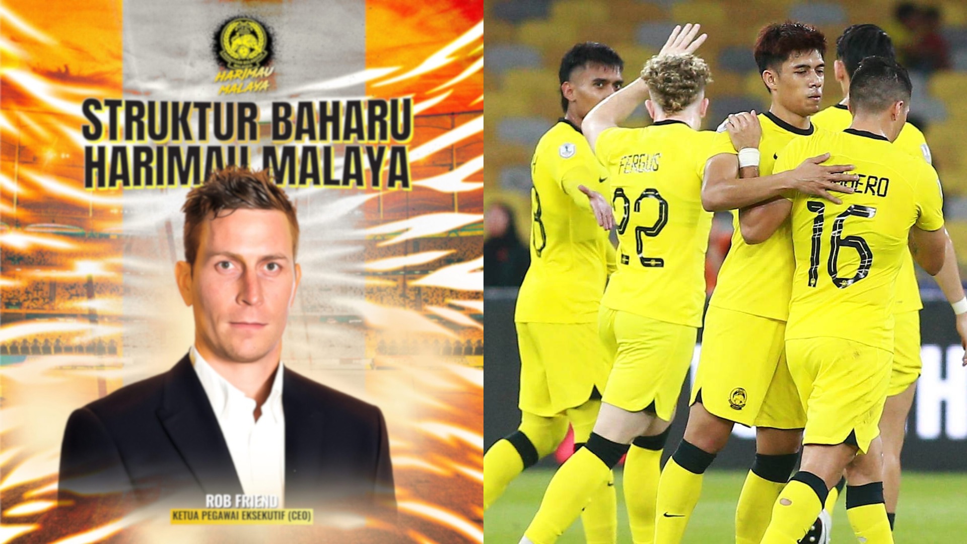 Tugas Pertama Rob Friend Bersama Harimau Malaya